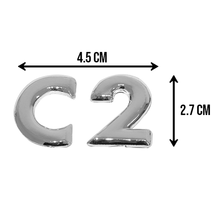 LETRAS C2 CHEVY 04-05 CROMO