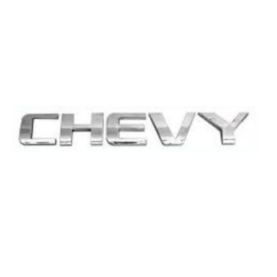LETRAS CHEVY C3 CHICO CROMO